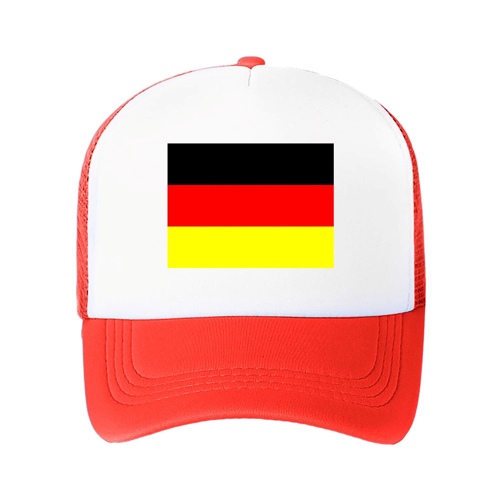 DVKOVI Sun Hats Adult Fashion Flag Print Sponge Mesh Cap Baseball Cap ...