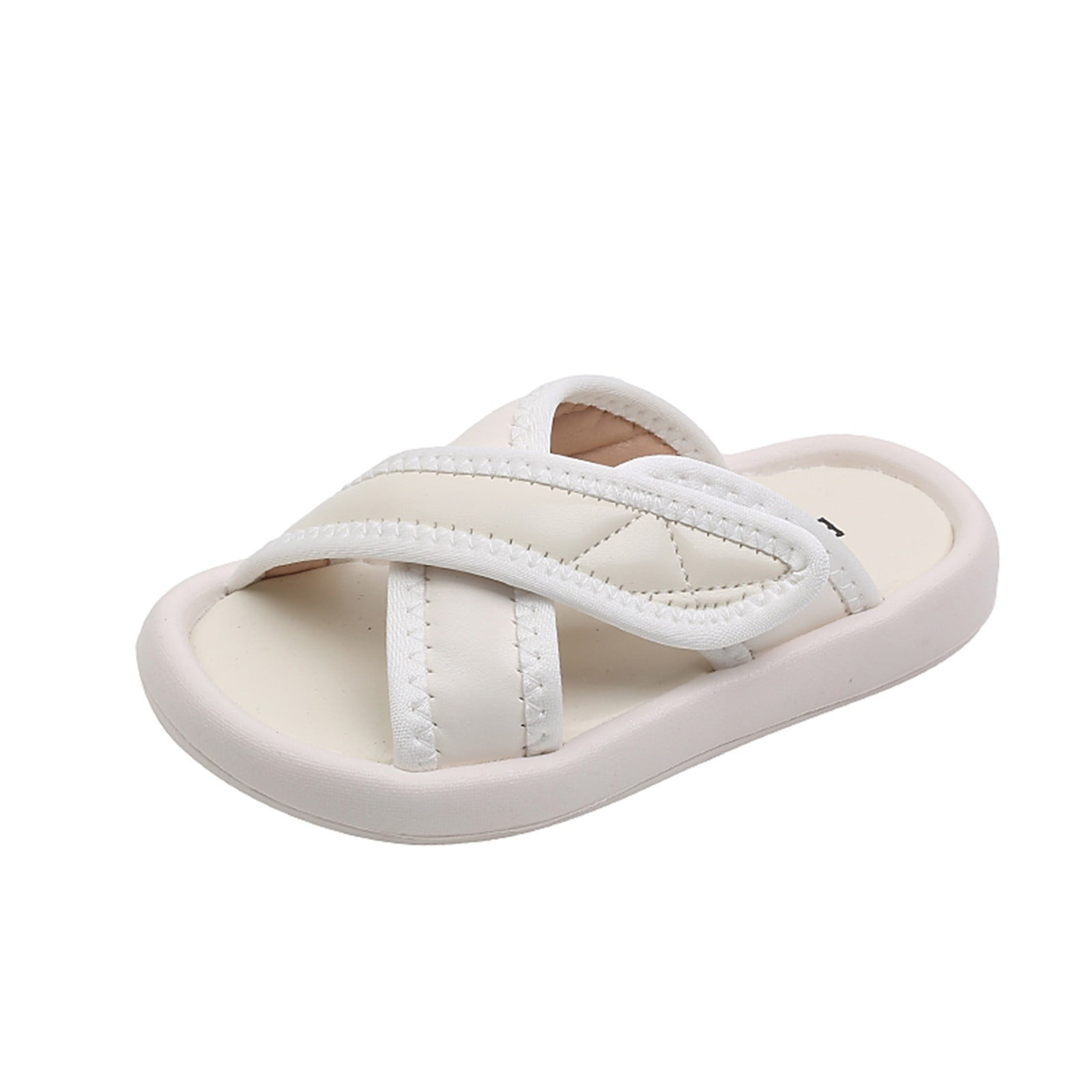 DVKOVI Toddler Girl's Cross Band Slippers Soft House Sandals for Little ...