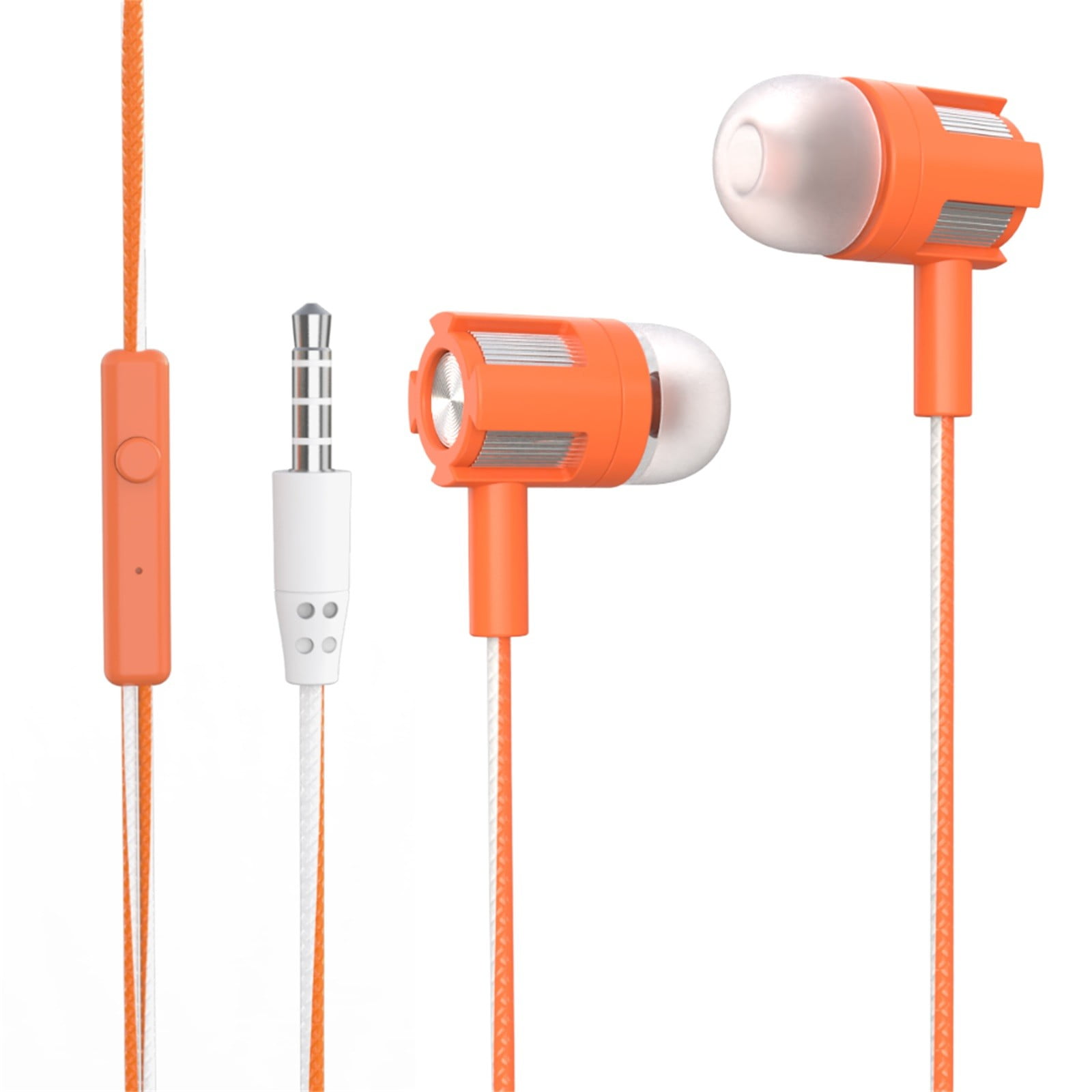 DVKOVI Wi Earbuds No Mic In Ear Headphones with Mic 3.5Mm Wired ...