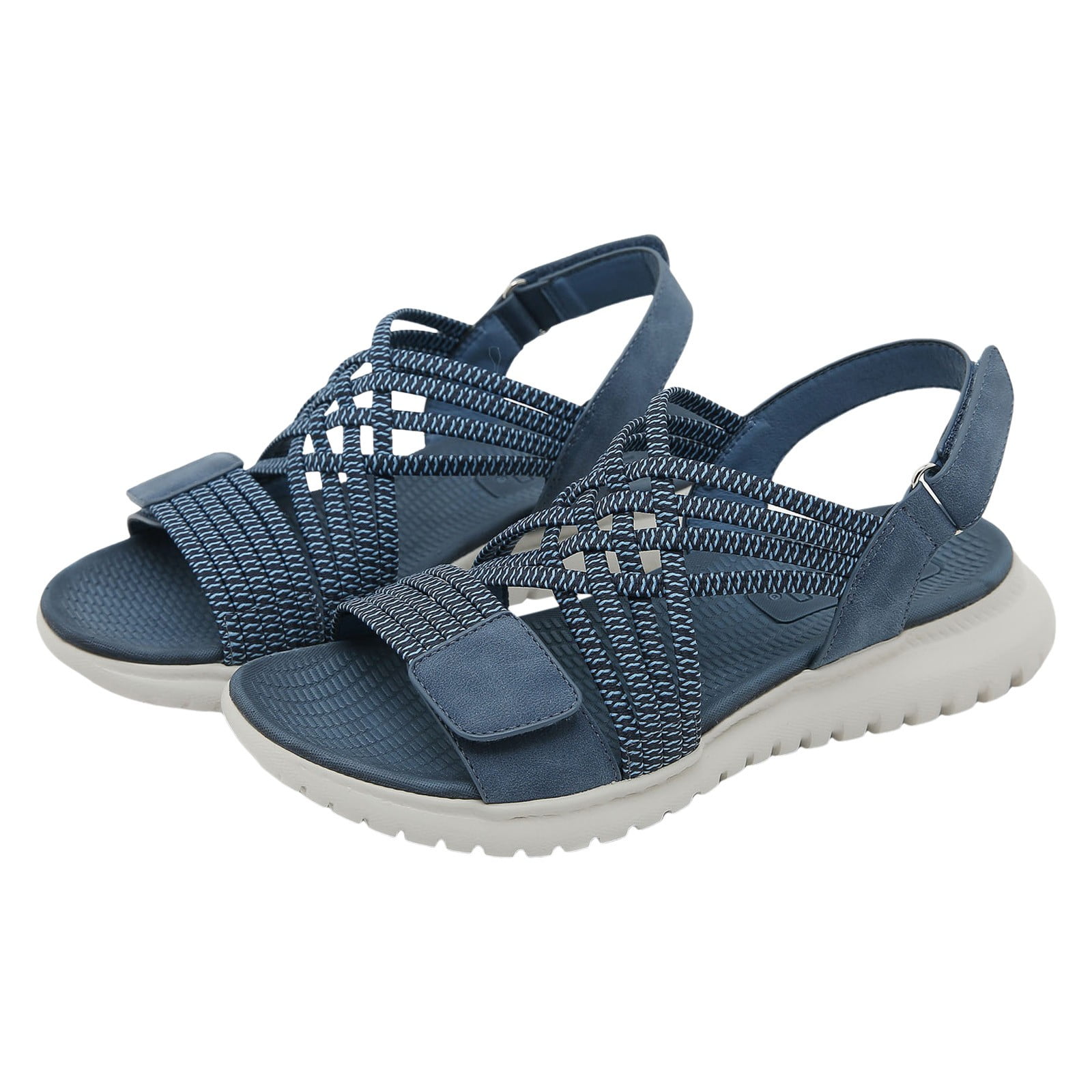 DVKOVI Women Sandals Comfortable Slip-Resistant,Flat Heel Platform ...