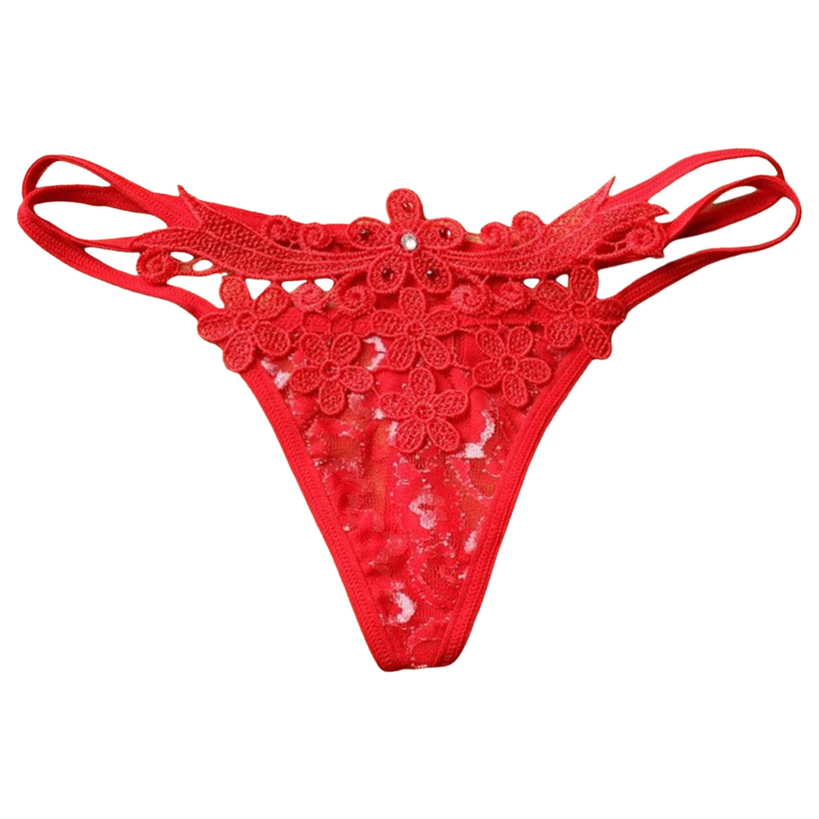 DVKOVI Women Sexy Panties Floral Lace Briefs Thongs Underwear Women’s ...