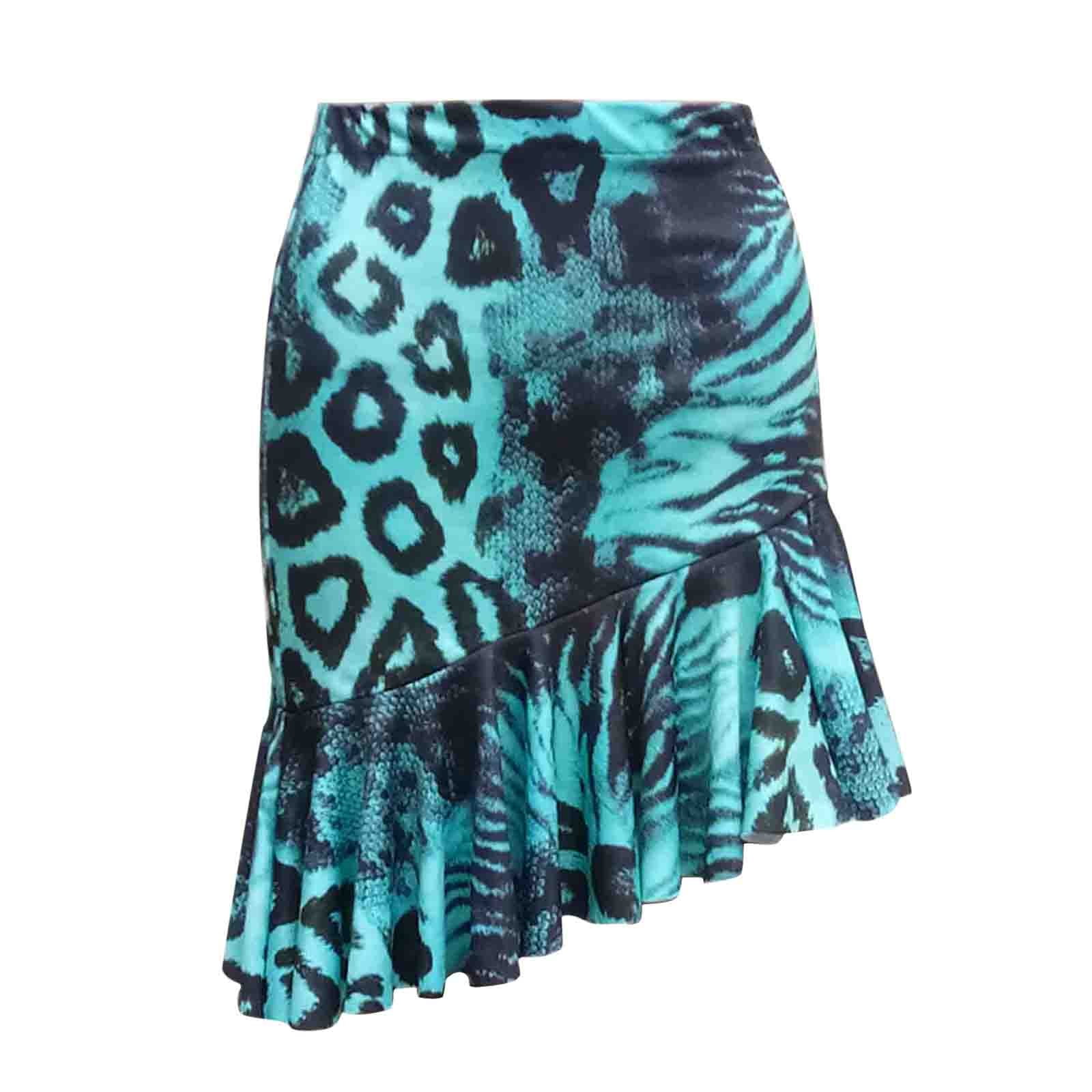 DVKOVI Women's Performance Dress Latin Dance Skirt Wrap Skirt Lace Fish ...