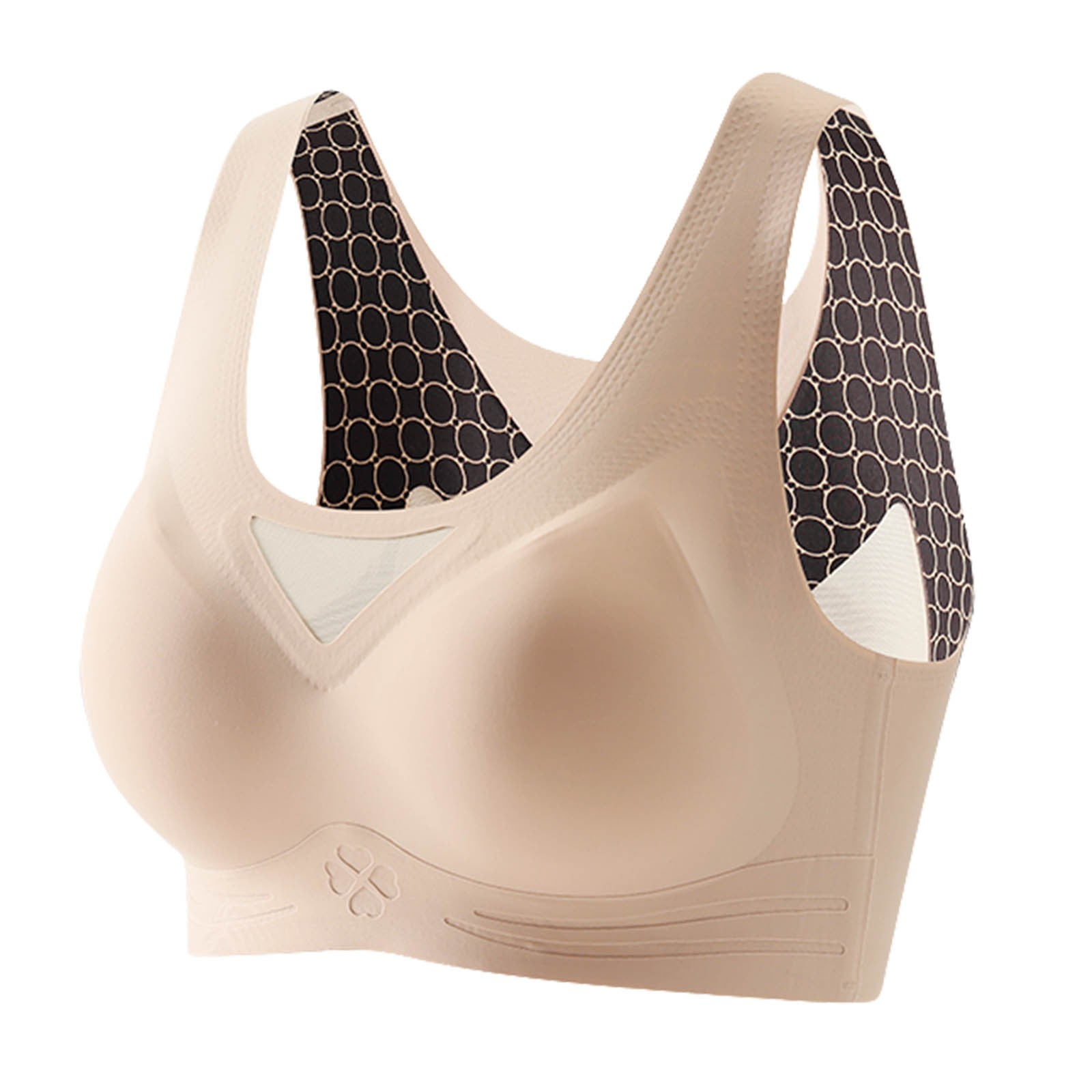 DVKOVI Women's Solid Thin Lightly Lined Summer Bra Comfort Seamless Bra ...