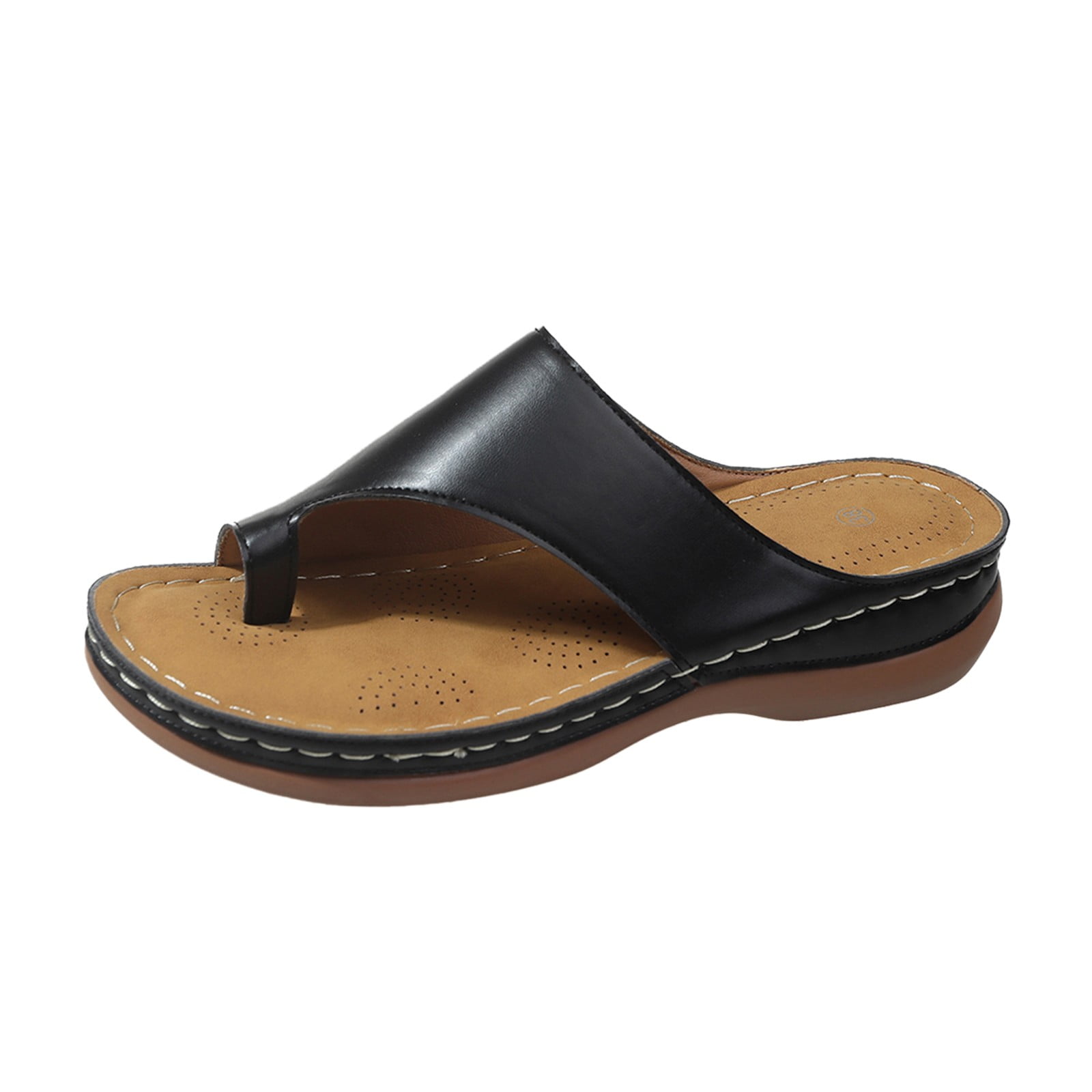 DVKOVI Women's Summer Fashion Slipper Shoes Solid Color Slip On Beach ...