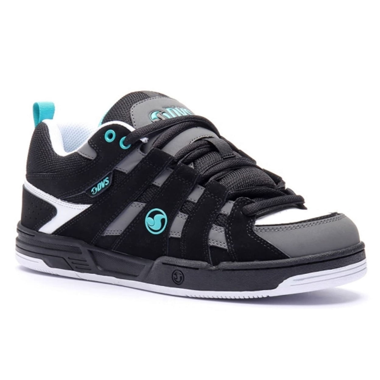 DVS Mens Primo Skate Shoe Black Charcoal Turquoise Size Availability ...