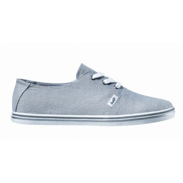 DVS Womens Casual Shoes Benny Gray/Pinstripe/Canvas - Walmart.com