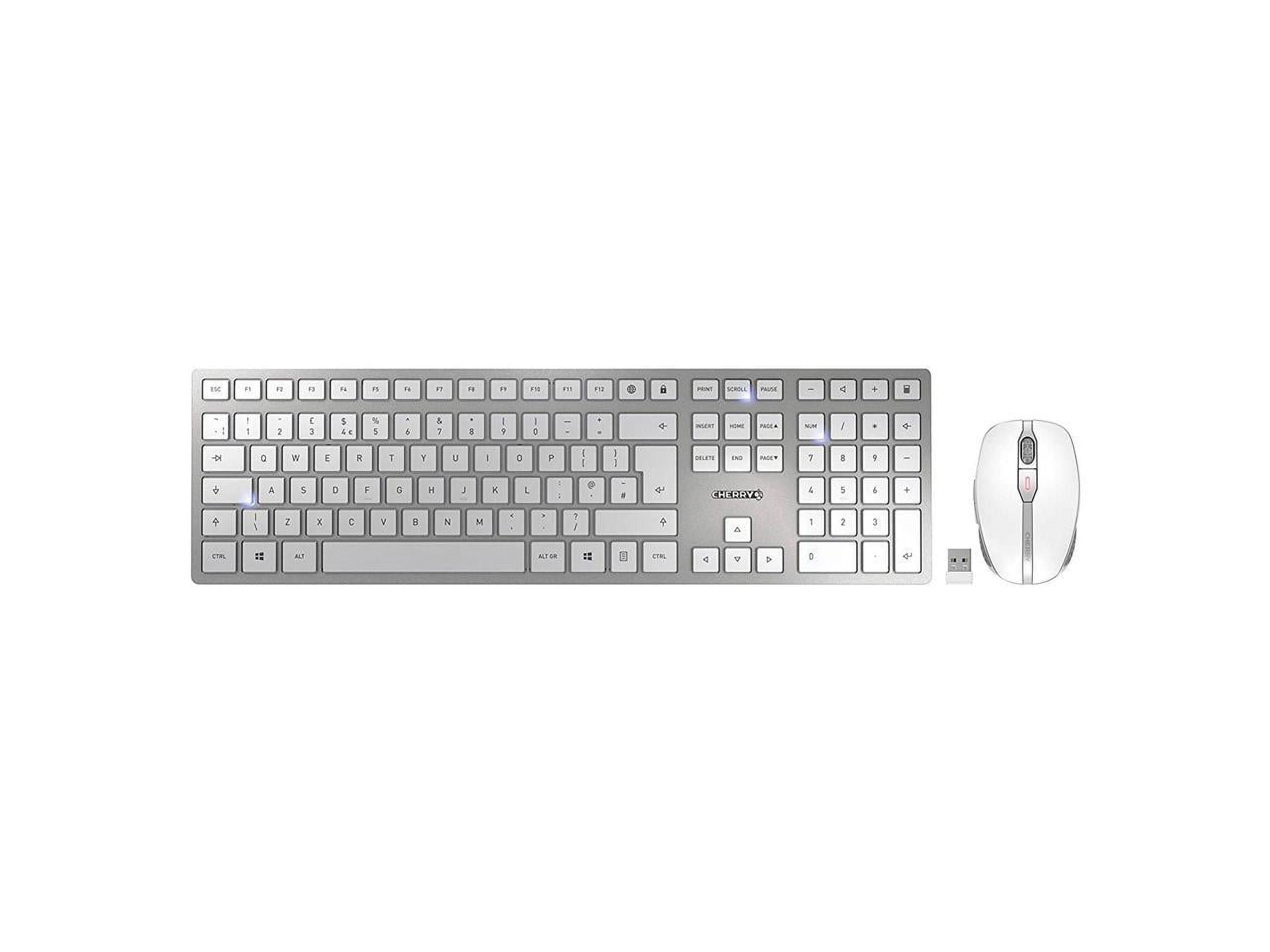 DW 9000 USB KEYBOARD MOUSE COMBO SILVERWHITE BLUETOOTH OR 24GHZ ...