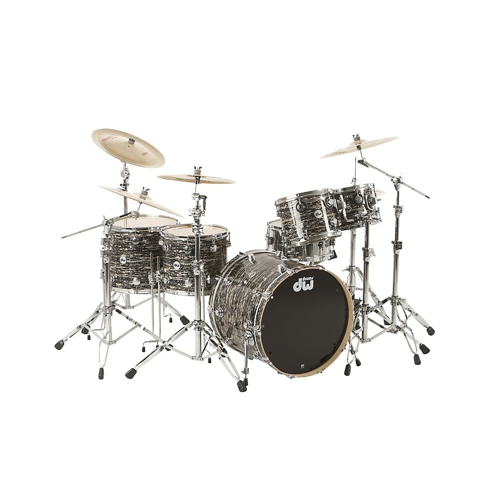 DW Collector's Series 5-Piece Shell Pack Black Oyster Chrome Hardware ...