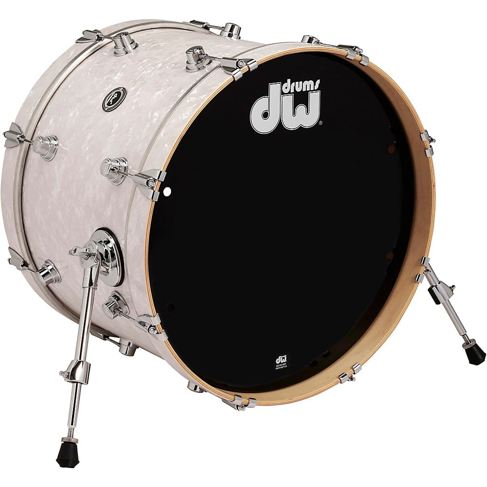 DW DWe Wireless Acoustic/Electronic Convertible Bass Drum 20 x 14 in. Finish Ply White Marine ...
