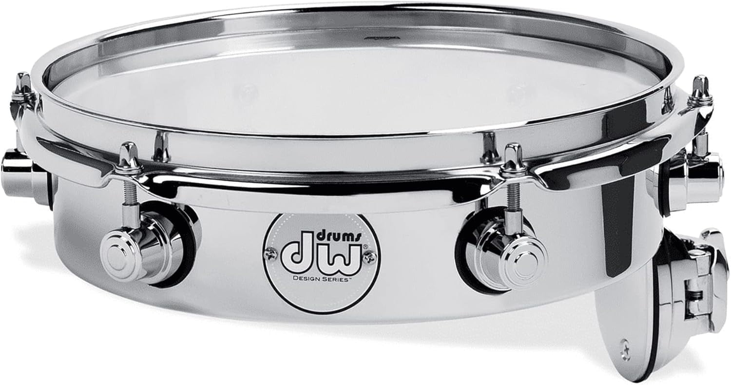 DW Design Series Chrome Piccolo Tom w/Bracket - 2.5x10" (DDST2510TTCR ...