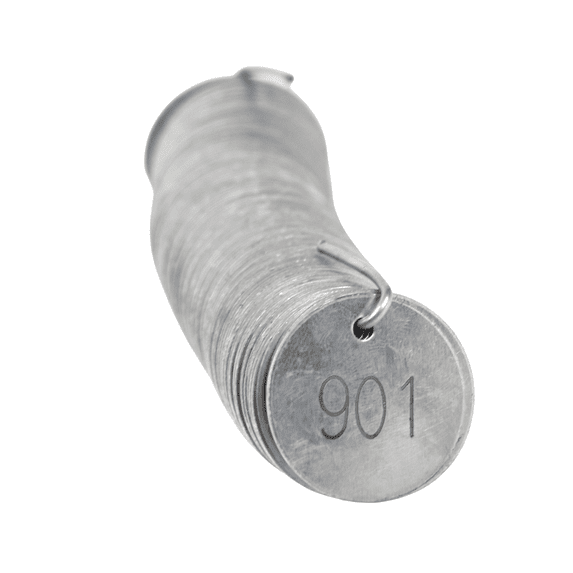 DW SitePro 1-1/4 in. Round Aluminum Tree Tags: 1-1/4 in. width ...