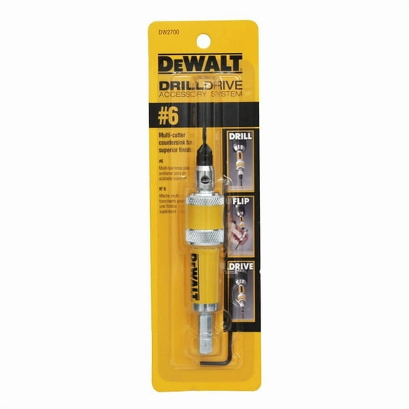 DW2700 #6 Drill/Drive Unit Secure Nuts Multi-tooth Countersinks Quick ...