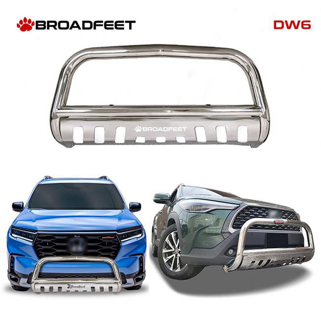 DW6 Wide Design Front Bull Bar with Skid Plate for 2022-2023 Mitsubishi ...