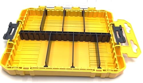 DWAN2190 Tool Box Compartments Clear Lid Organizer Removable Yellow ...