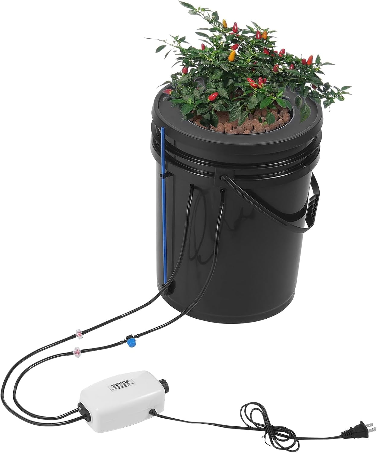 DWC Hydroponic System, 5 Gallon 8 Buckets, Deep Water Culture Growing ...
