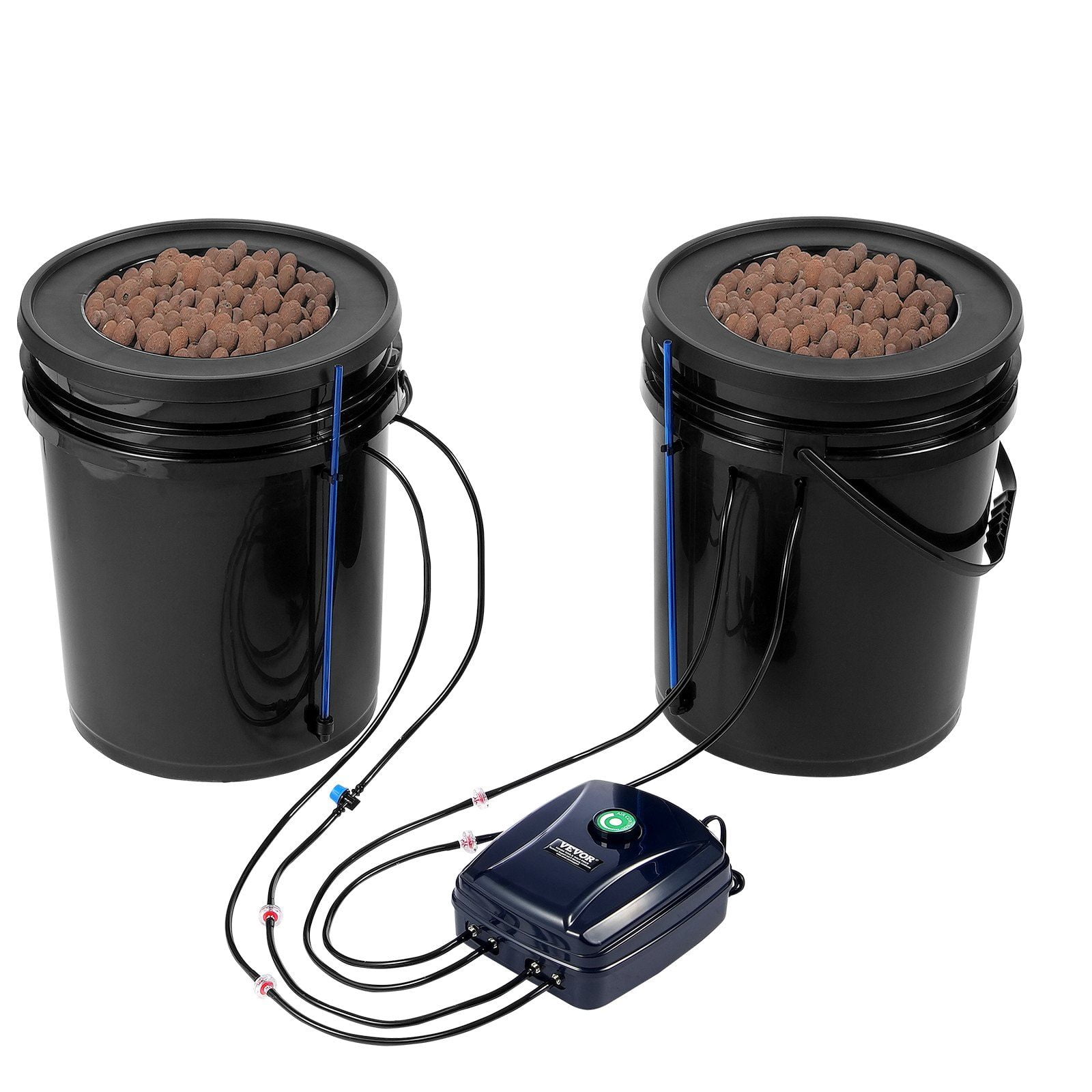 DWC Hydroponics Grow System, 5-Gallon Deep Water Culture with Top Drip ...