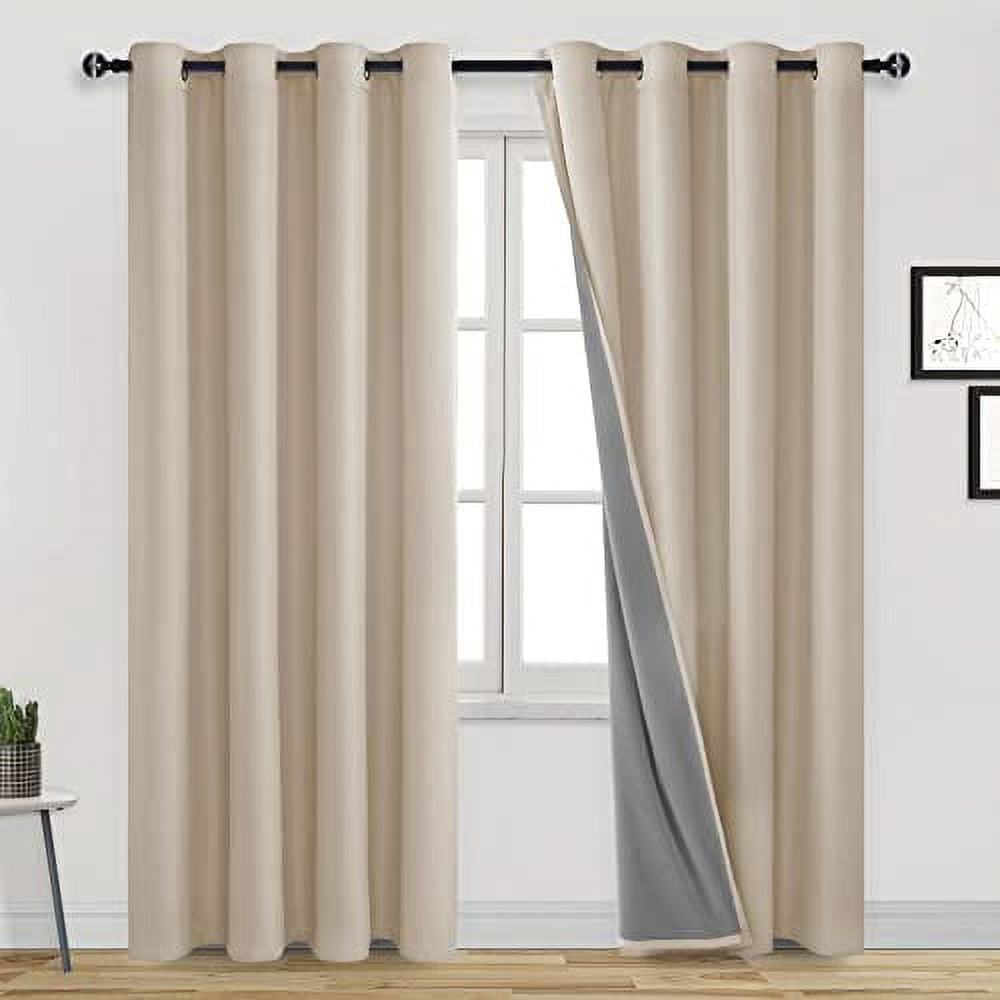 DWCN 100% Turely Sun Blocking Curtain Window Drapes Blackout Curtains ...