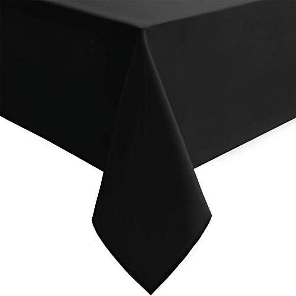 DWCN Black Rectangle Tablecloth - 54 x 80 Inch - Waterproof & Wrinkle ...
