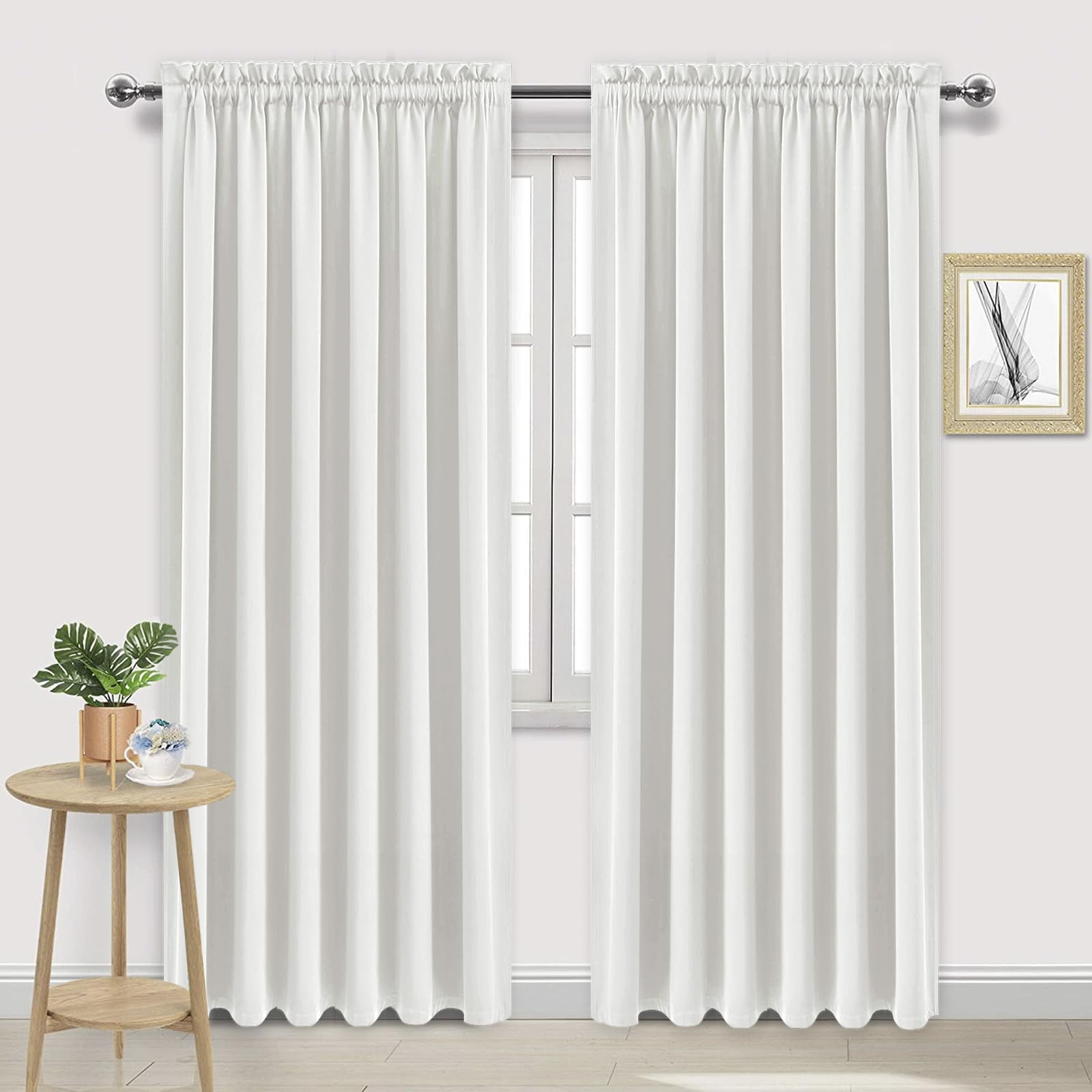 DWCN Blackout Curtains Thermal Insulated, Energy Saving & Noise ...