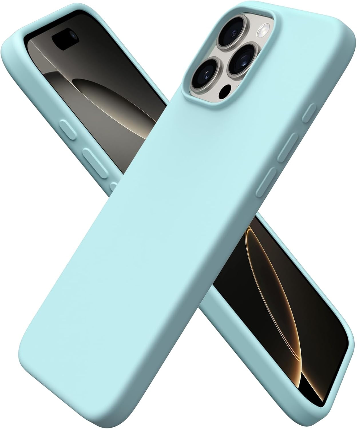 DWEFFA-Compatible with iPhone 16 Pro Max Case 6.9", Slim Liquid Silicone 3 Layers Soft Gel ...