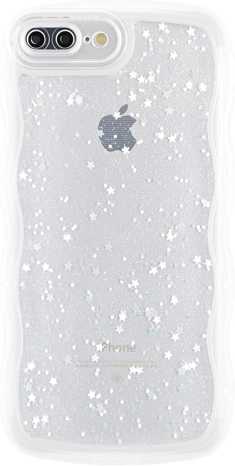 DWEFFA-Compatible with iPhone 16E,Cute Kawaii Bling Sparkle Glitter ...