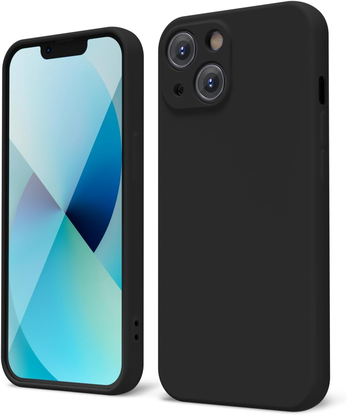 DWEFFA-Designed for iPhone 13 Mini Phone Case Liquid Silicone Bumper ...
