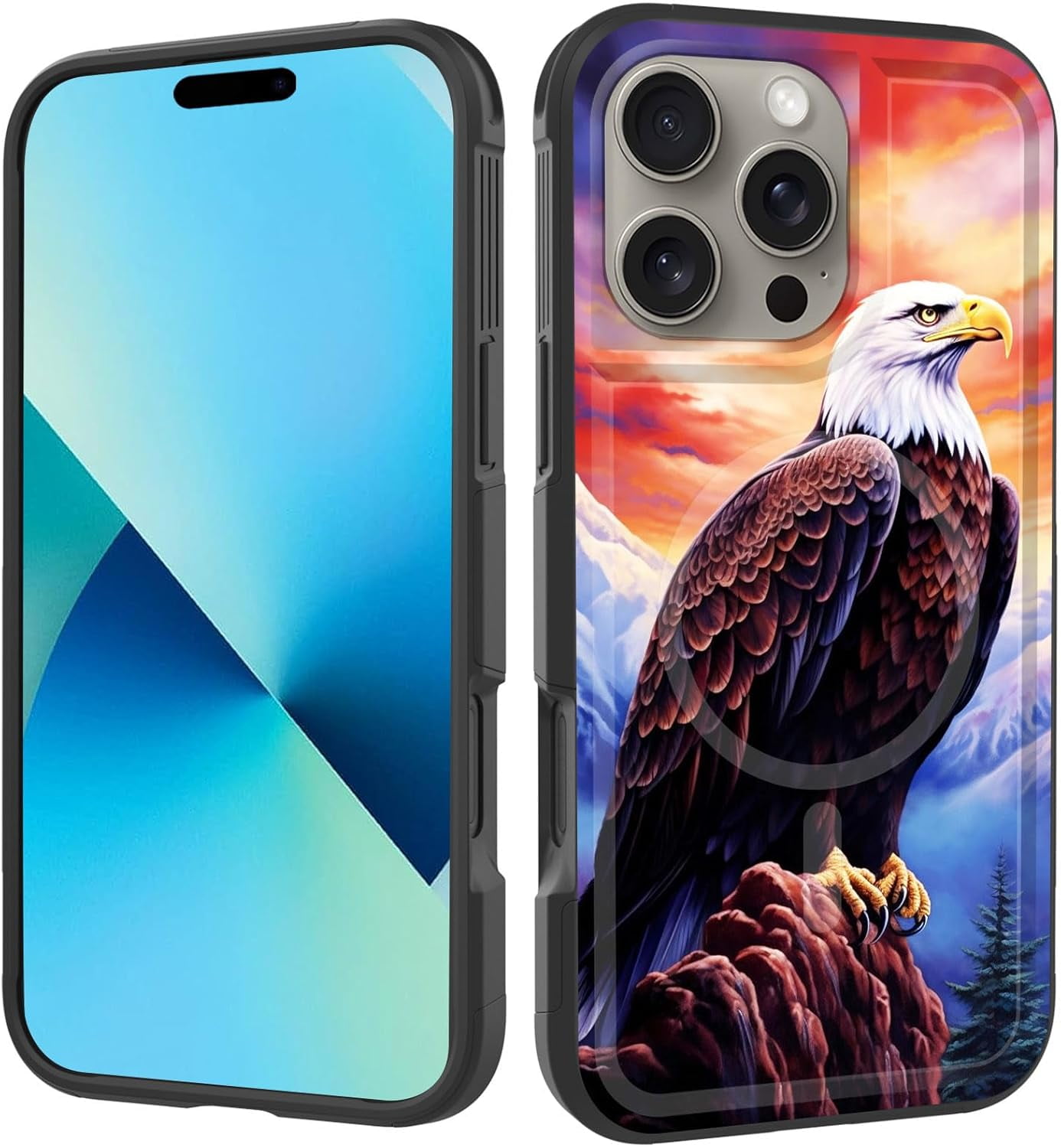 DWEFFA-Magnetic for iPhone 16 Pro Case,[Compatible with MagSafe] [Military Grade Drop Protection ...