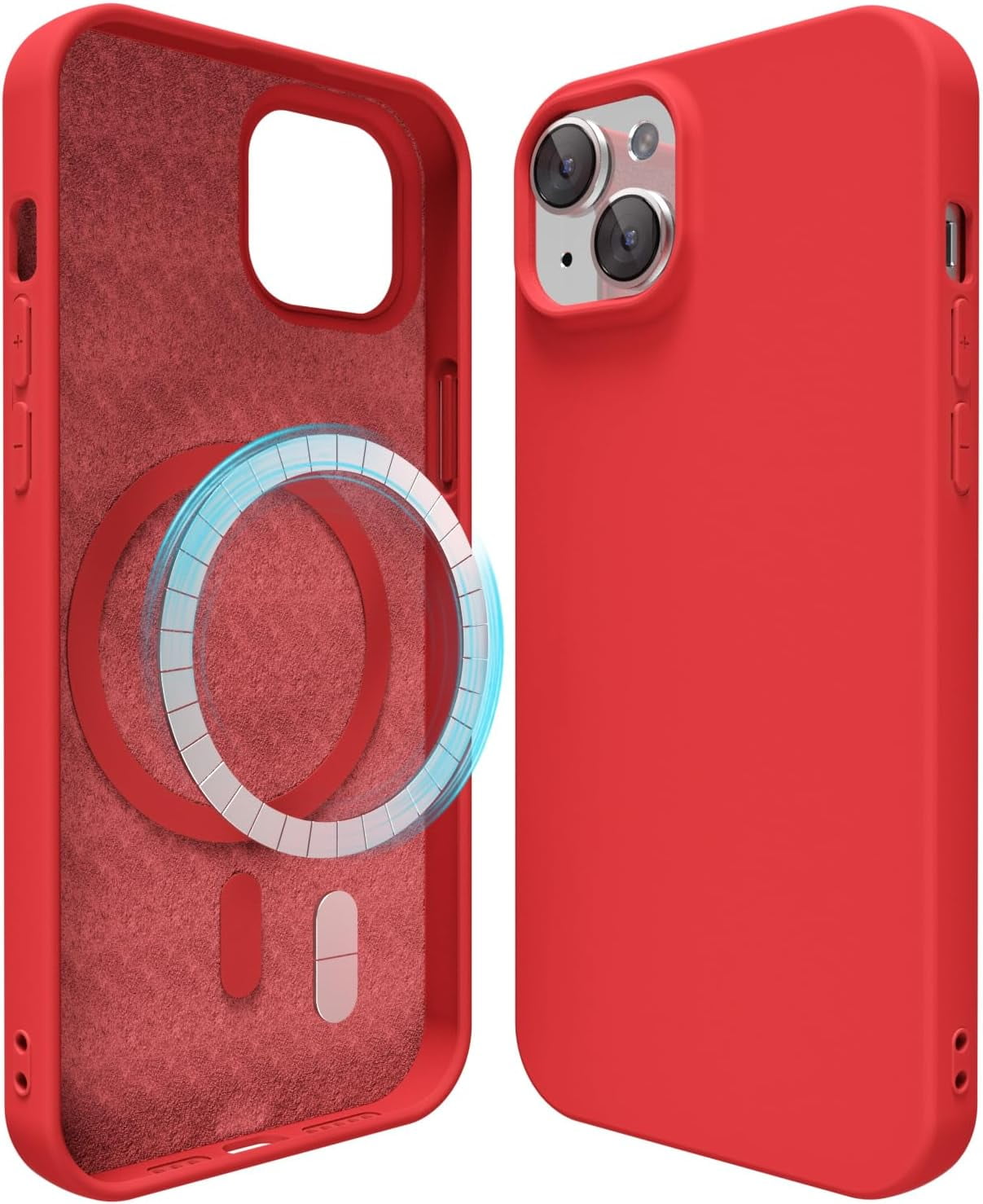 DWEFFA-Silicone Case for iPhone 13 Mini/ 12 Mini Case Magnetic ...