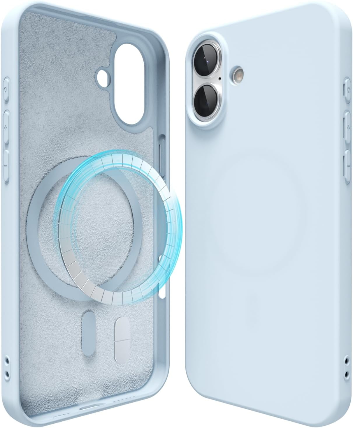 DWEFFA-Silicone Case for iPhone 16 Case Magnetic, Compatible with ...