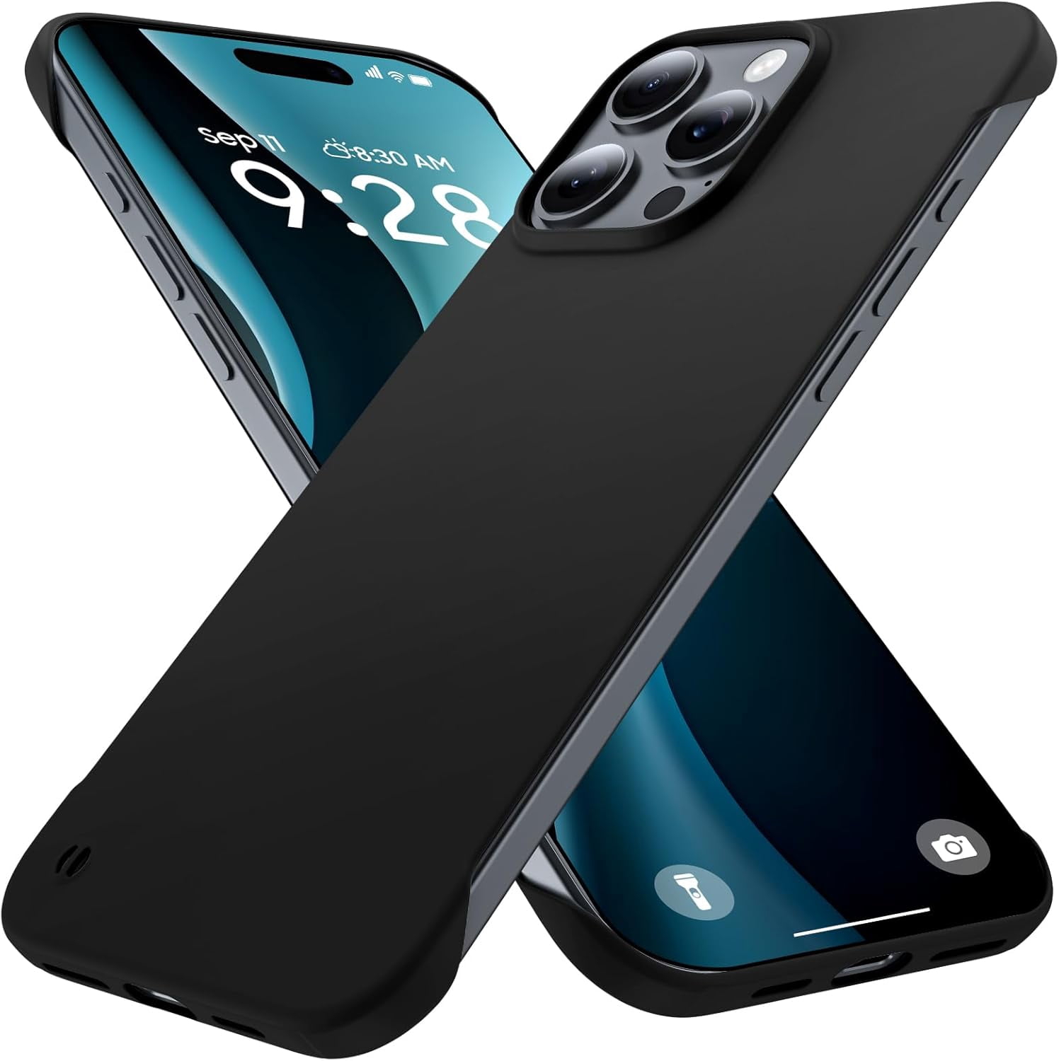 DWEFFA-Slim Borderless for iPhone 16 Pro Phone Case 6.3"(2024) Ultra ...