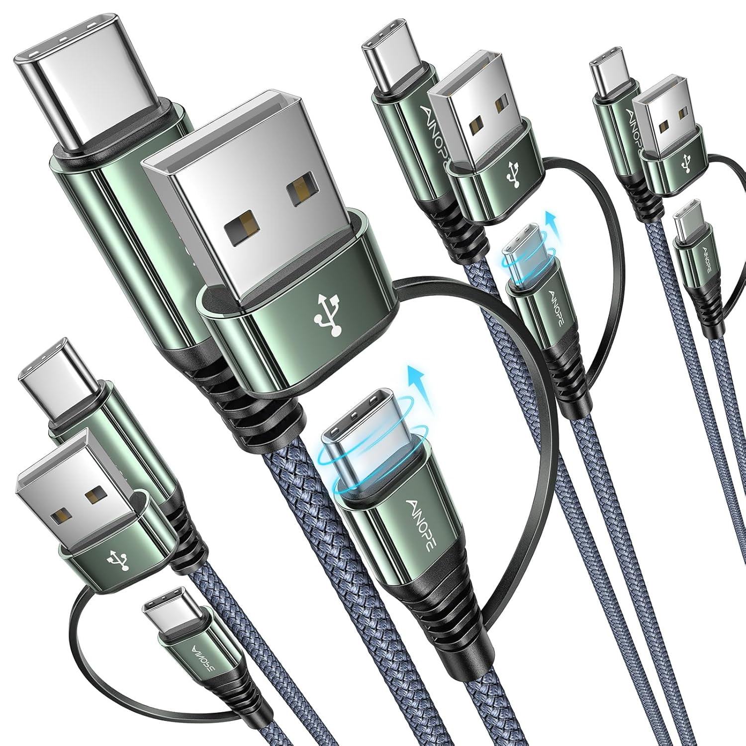 DWEFFA-USB C to USB C Cable, 4 Pack USB C Cable Fast Charging with Type ...