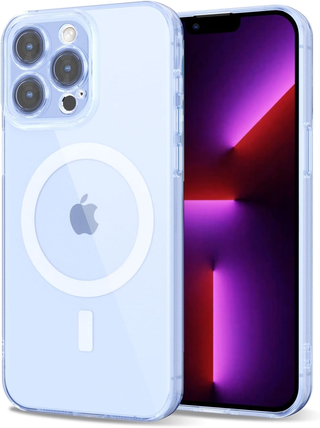 DWEFFA-for iPhone 13 Pro Case Clear Compatible with Magsafe Silicone, Transparent Thin Magnetic ...