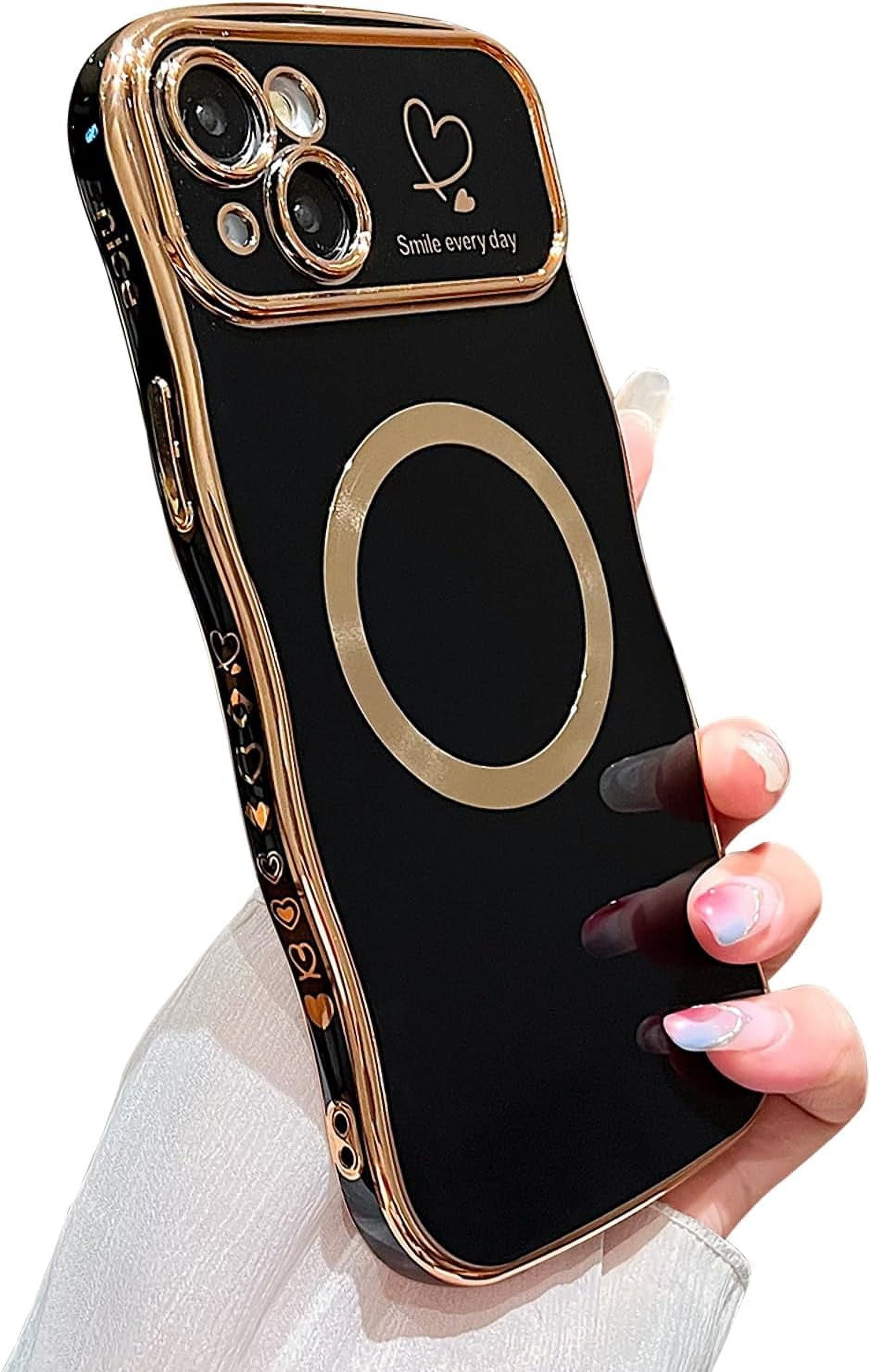 DWEFFA-for iPhone 14 Plus Case Magnetic,for Women Girls Soft Cute Wave ...