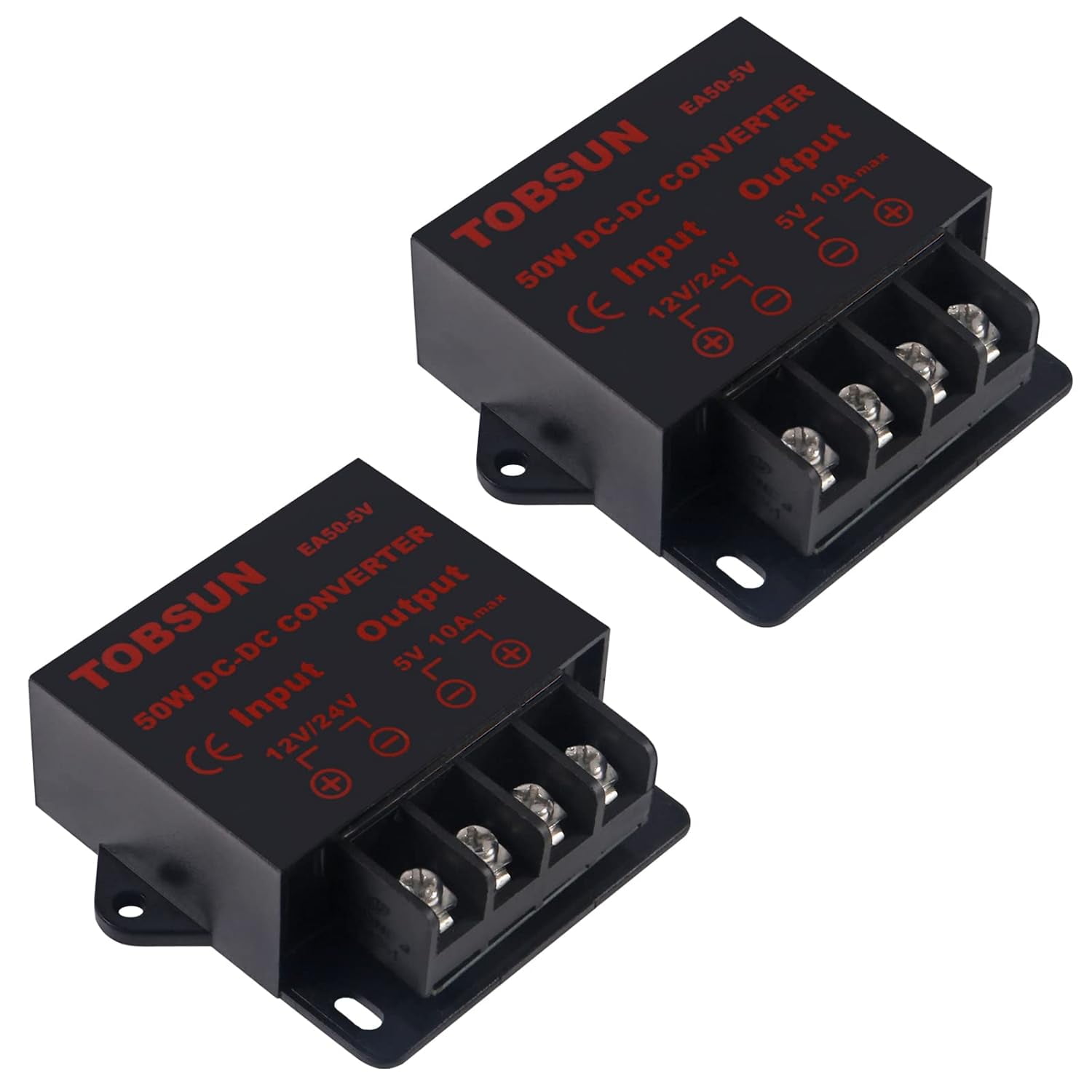 DWEII 2-Pack 12V to 5V Converter, DC 12V 24V to 5V 10A Step Down ...
