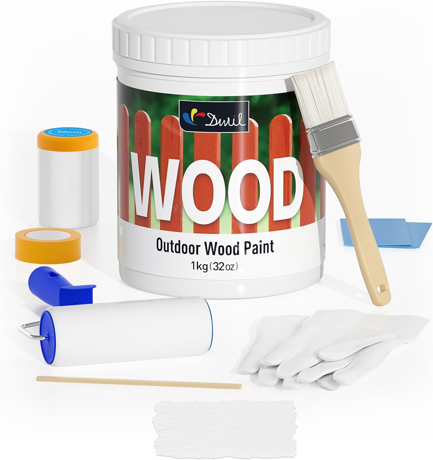 DWIL Outdoor Paint for Wood - Fast Dry and No Sanding Matte Finish ...