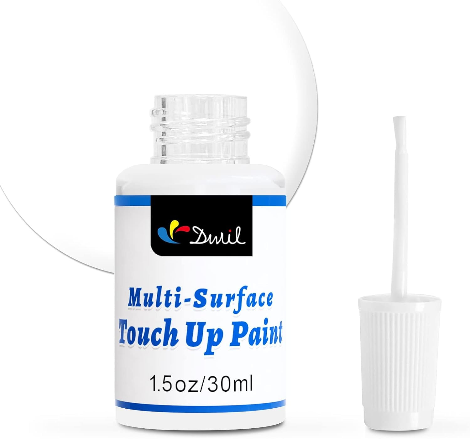 DWIL White Touch Up Paint, Multi Surface Scratch Repair, Semi Gloss, 1. ...