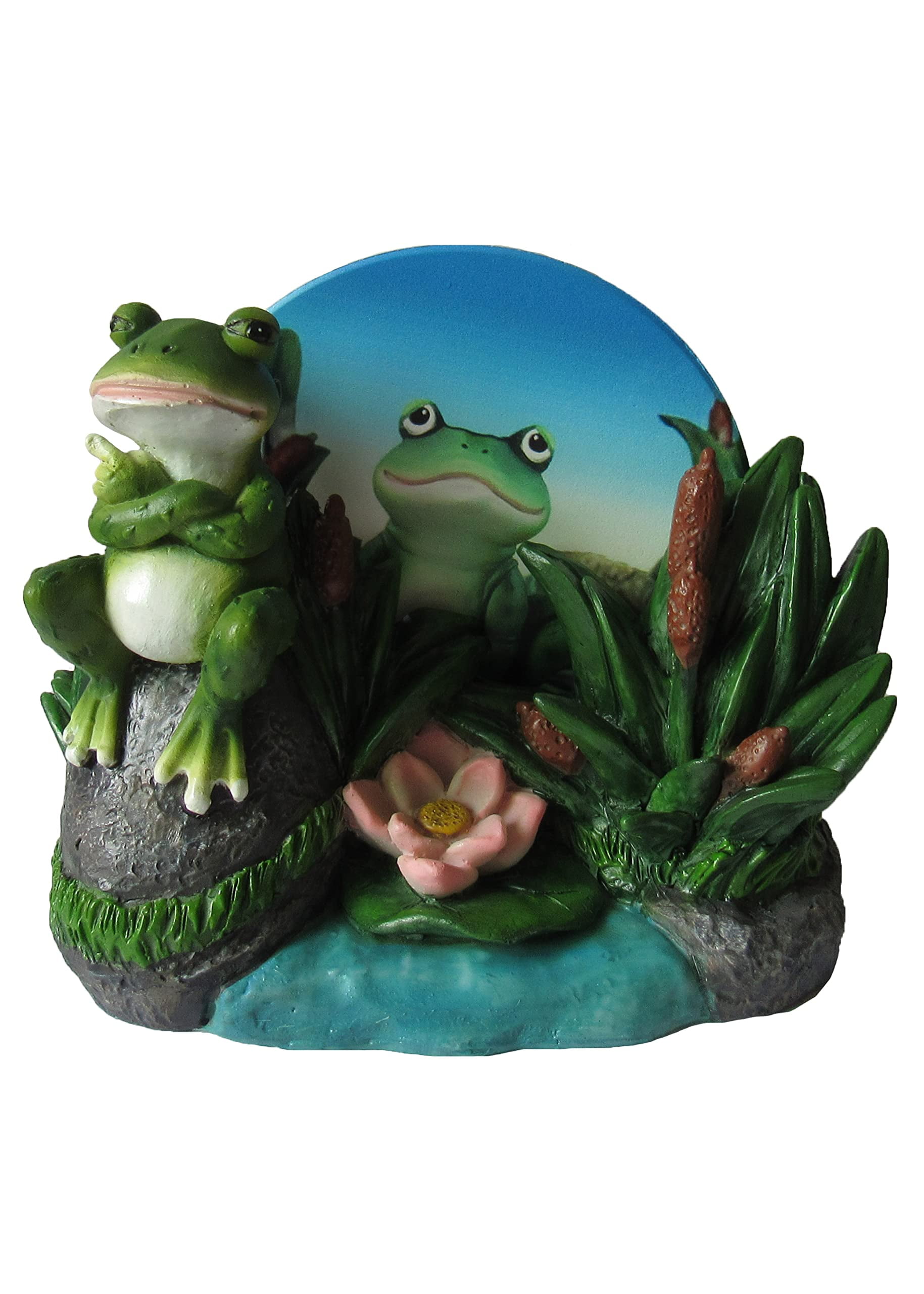 DWK Hoppy Hour 5pc Frog Coaster Set and Holder Novelty Round Drink ...