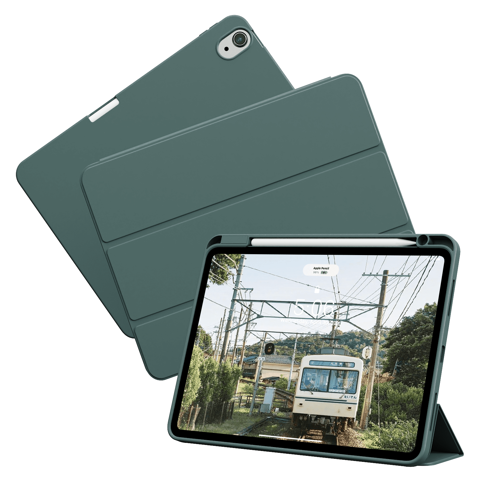 DWPSG iPad Air 11 Inch Case 2024/2025 with Pencil Holder Auto Sleep ...