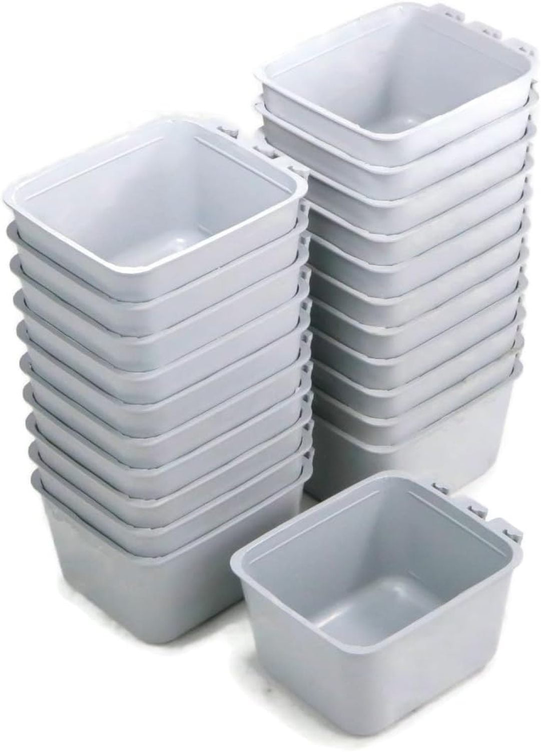 DWQF | 100-Pack - Gray Cage Cups Made of Flexible Plastic Prevent ...
