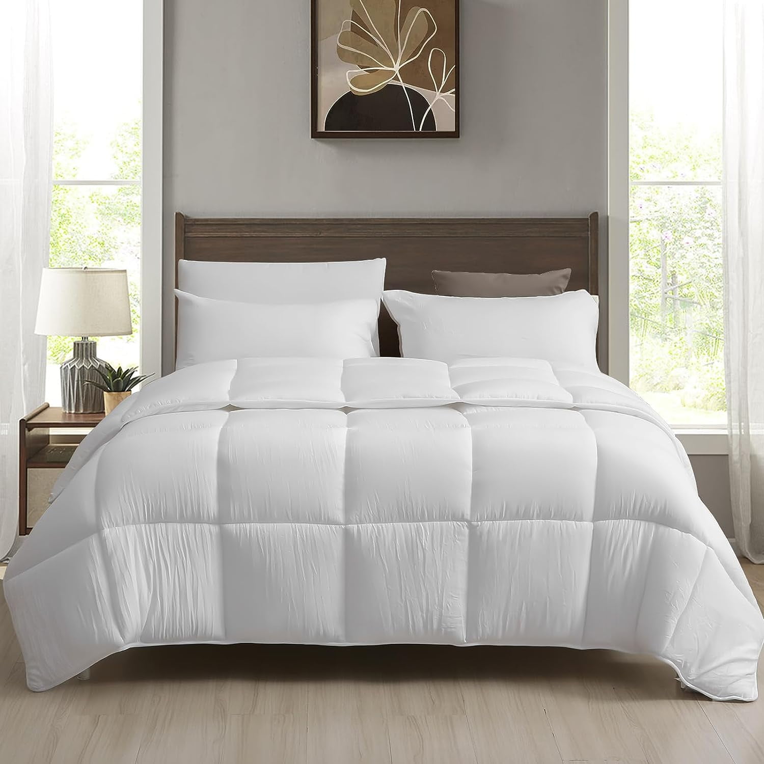 DWR King Size Down Alternative Comforter Lyocell Mixed Microfiber Duvet ...