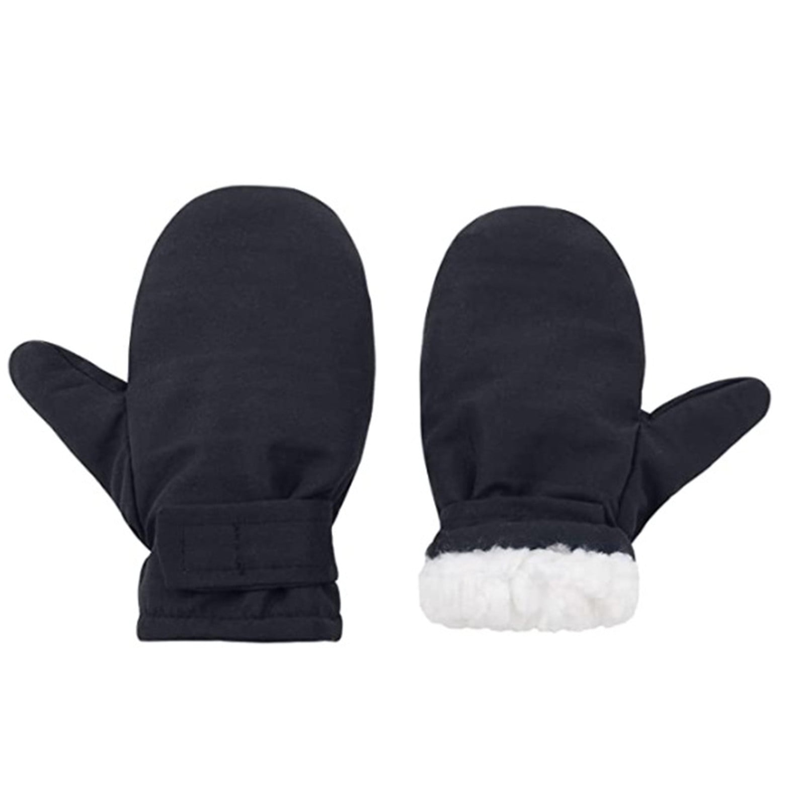 Winter Children's Waterproof Ski Gloves Kids Thickened and Padded Warm ...