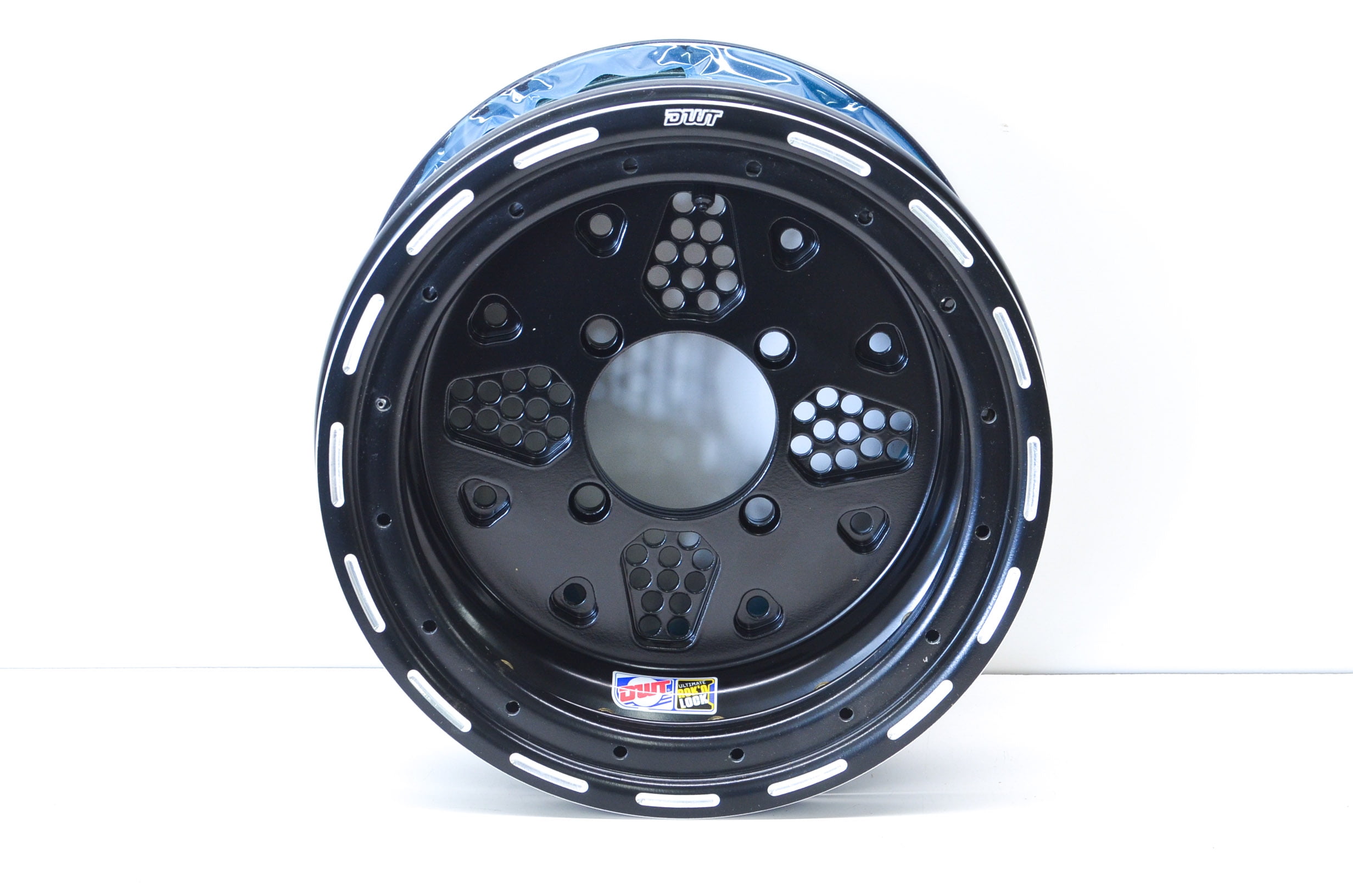 DWT Black Rok'N Lock Beadlock Utility Wheel Rim 12X7 4+3 4/115 ...
