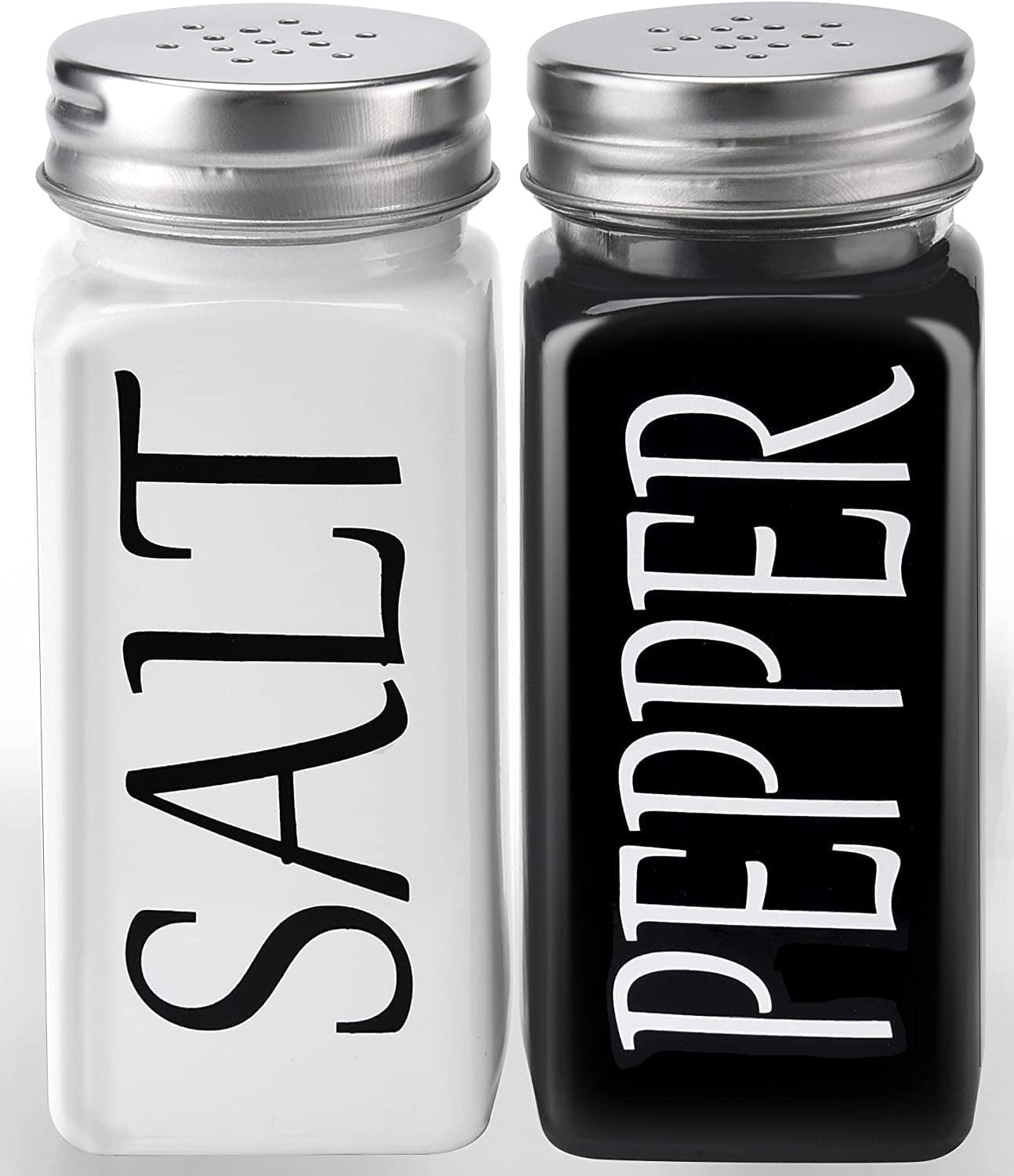 DWTS DANWEITESI Large Salt and Pepper Shakers, Glass Salt and Pepper ...