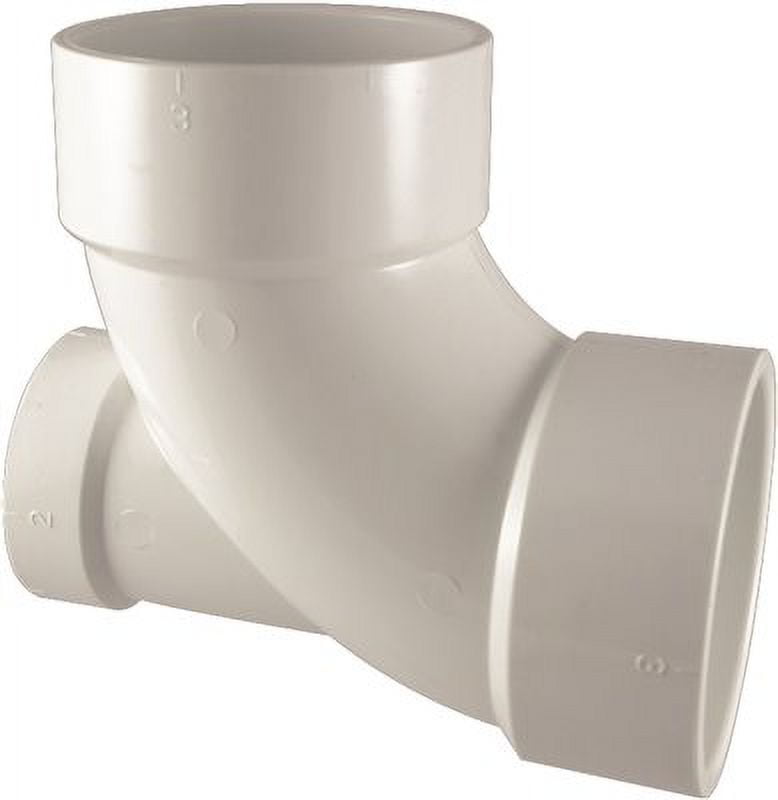 DWV PVC 1/4 BEND SIDE OUTLET 3" X 3" X 2" per 6 Each - Walmart.com