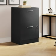 2 Drawers Vertical Wood Composite Lockable Filing Cabinet, - Walmart.com