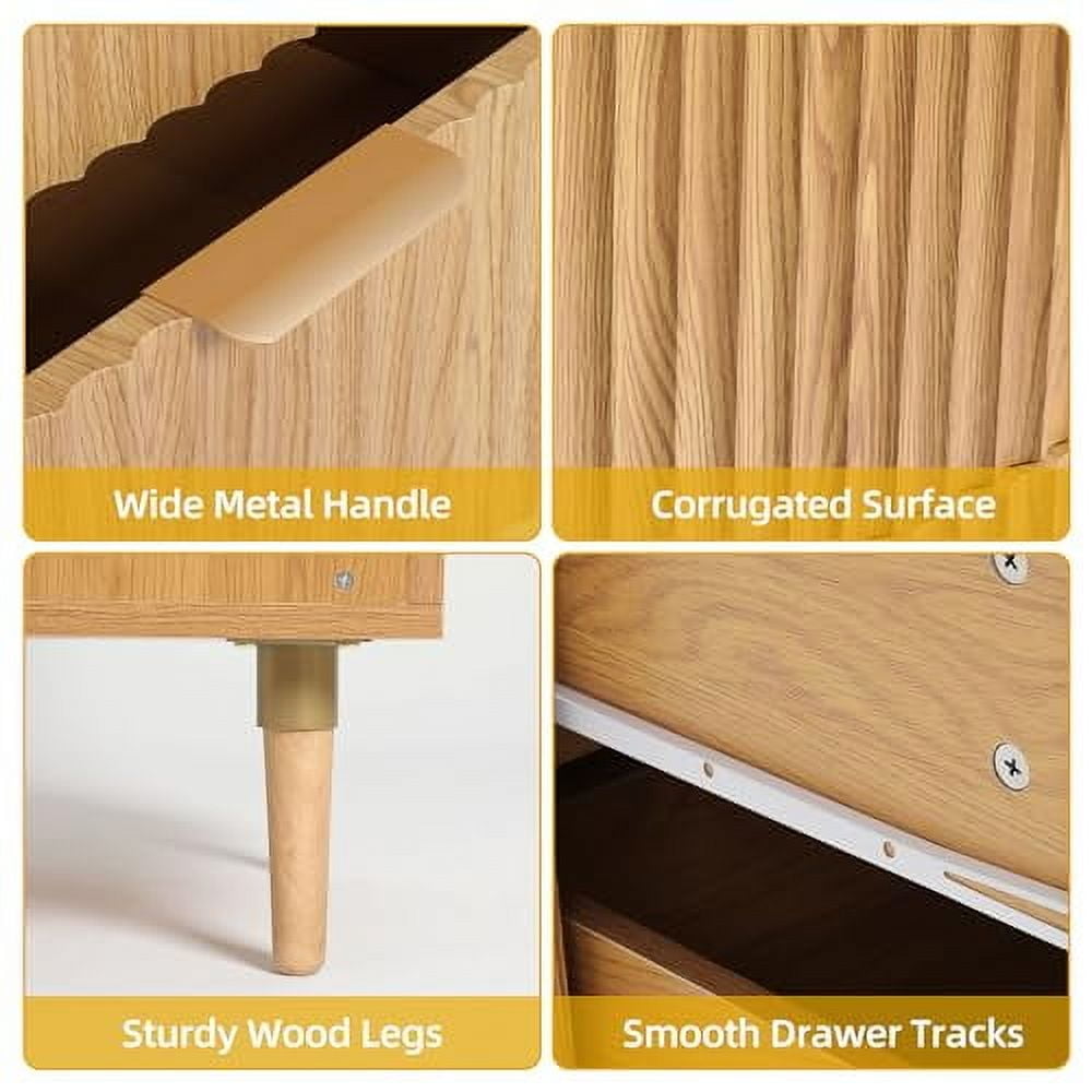 DWVO 3 Drawer Dresser, 32 inch Tall and Wider Modern Closet Dressers ...