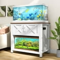 DWVO 40-55 Gallon Heavy Duty Metal Aquarium Stand with Power Outlets ...
