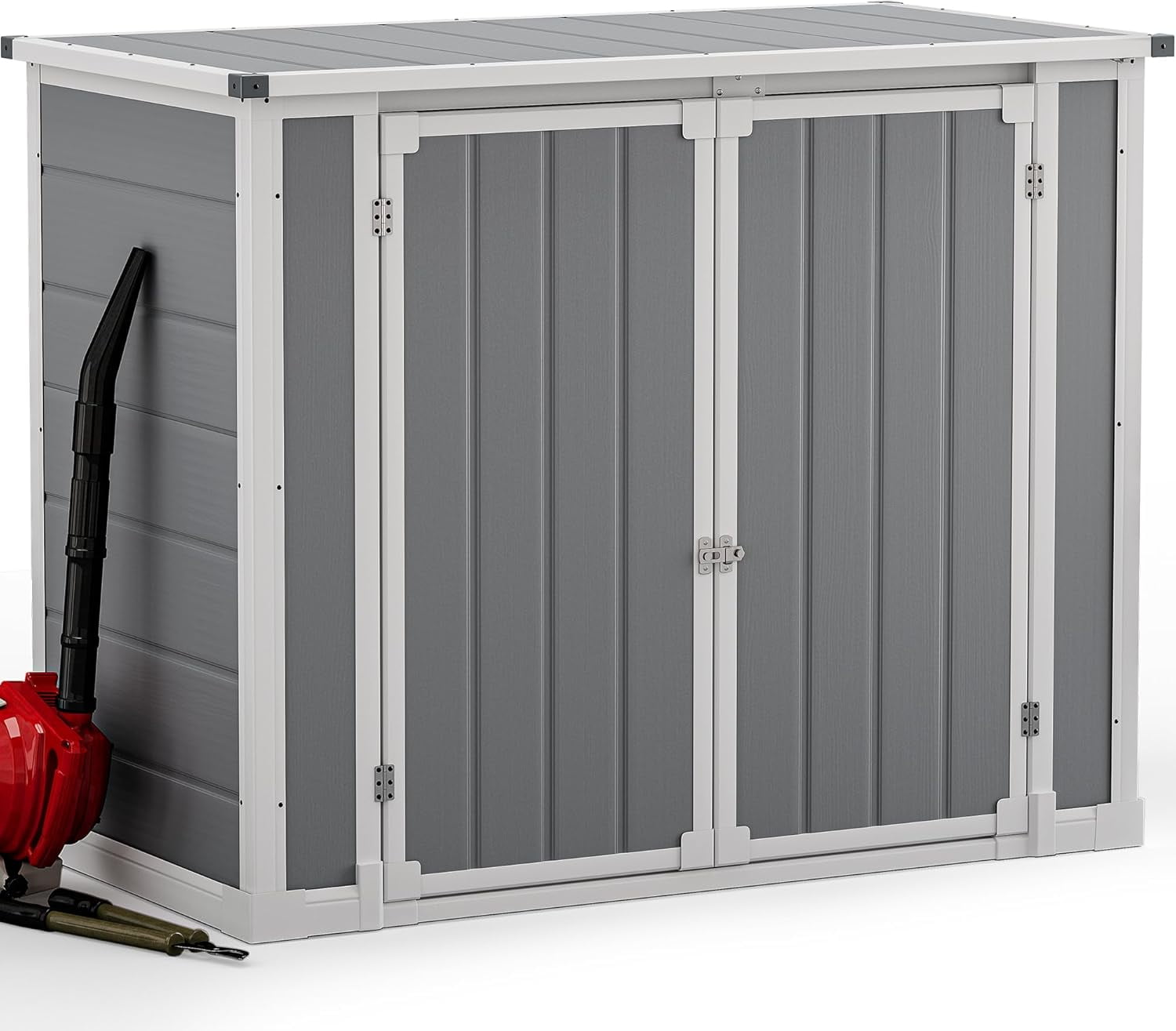 DWVO 41Cu.ft Outdoor Storage Shed w/o Shelf, 4.7x2.5 FT Horizontal ...