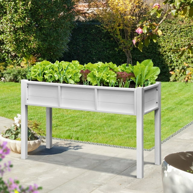 DWVO 48x30" Raised Garden Bed Elevated Planter Box Stand For Vegetable ...