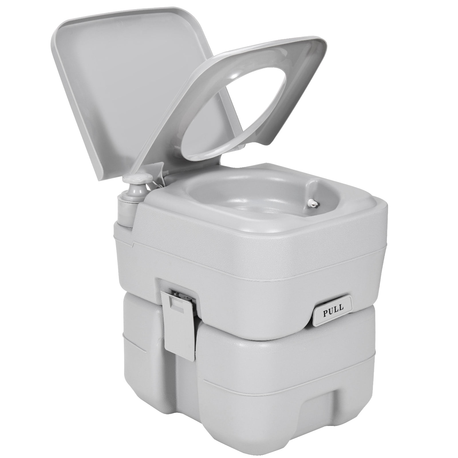 DWVO 5.3 Gallon Portable Travel Toilet RV Potty, Upgrade Double Outlet ...